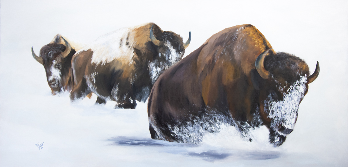 Pushing Through - JD Hawk's Art Studio
